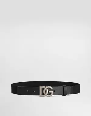 Dolce & Gabbana Calfskin Belt With Logo