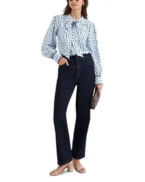 PHASE EIGHT Coco Tie Neck Blouse