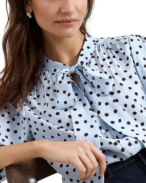PHASE EIGHT Coco Tie Neck Blouse