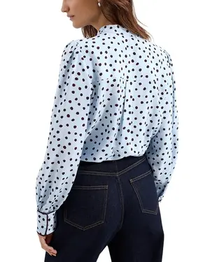 PHASE EIGHT Coco Tie Neck Blouse