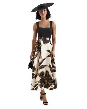 PHASE EIGHT Delie Square Neck Maxi Dress