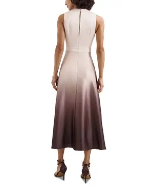 PHASE EIGHT Petites Cheryl Cowl Neck Ombre Midi Dress
