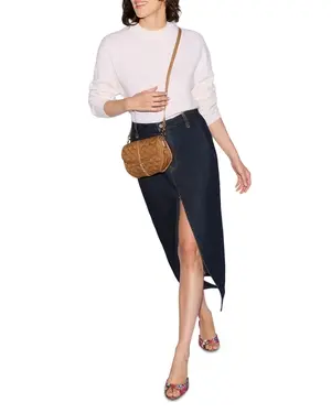 Mz Wallace Small Astor Convertible Quilted Clutch - Cognac