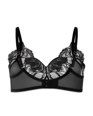 Hanro Lysia Soft Cup Lace Bra - Black