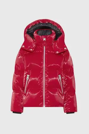 Mackage Jesse-tglo Glossy Parka - Dark Red