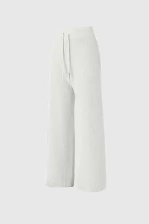 Mackage Tove-z Relaxed Wool Knit Pants - Cream