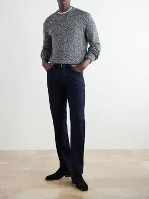 Brioni Straight-leg Cotton-moleskin Trousers