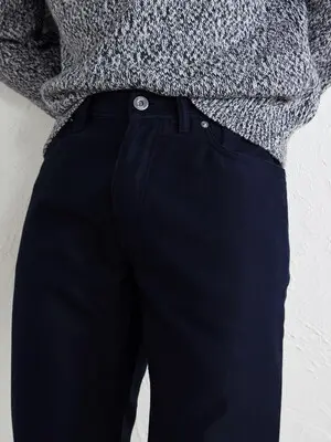 Brioni Straight-leg Cotton-moleskin Trousers