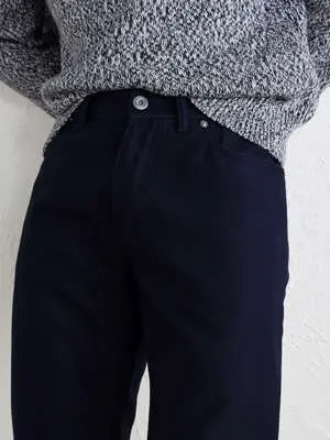 Brioni Straight-leg Cotton-moleskin Trousers