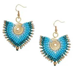 BETSY & FLOSS Statement Earring In Aqua