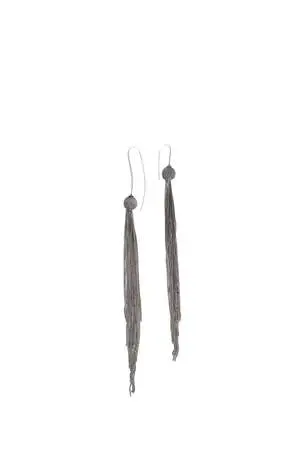 ANN DEMEULEMEESTER Jazz Multi Chain Earrings - Silver