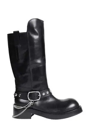 ANN DEMEULEMEESTER Edeed Riding Boots - Black