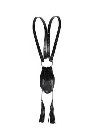 ANN DEMEULEMEESTER The Kenan Pouch With Tassels - Black