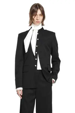 ANN DEMEULEMEESTER Martin Straight Diplomatic Jacket - Black