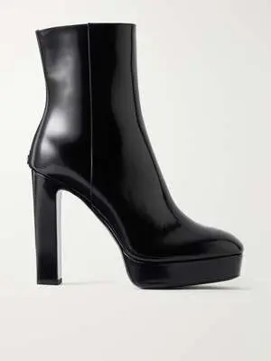 JIMMY CHOO Marine 120 Patent-leather Ankle Boots