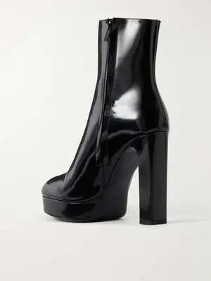 JIMMY CHOO Marine 120 Patent-leather Ankle Boots