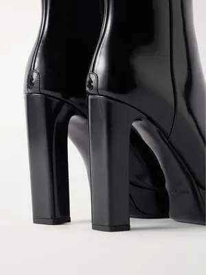 JIMMY CHOO Marine 120 Patent-leather Ankle Boots
