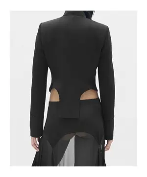 ANN DEMEULEMEESTER Polina Fitted Marsina Jacket