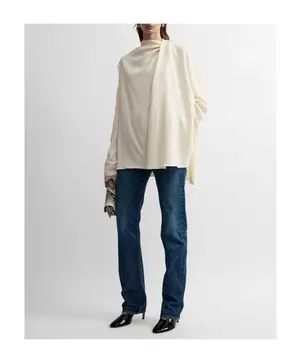 TOTEME Asymmetric Draped Cady Blouse
