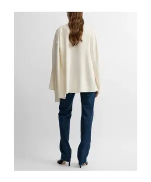 TOTEME Asymmetric Draped Cady Blouse