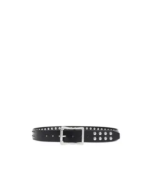 ANN DEMEULEMEESTER Studded Belt - Black