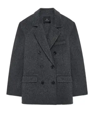 ANINE BING Sali Coat Dark Grey - Dark Gray