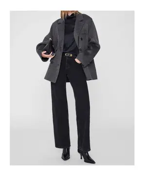 ANINE BING Sali Tailored Coat - Dark Grey
