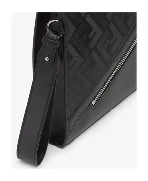 Fendi Shadow Diagonal Zipped Clutch Bag