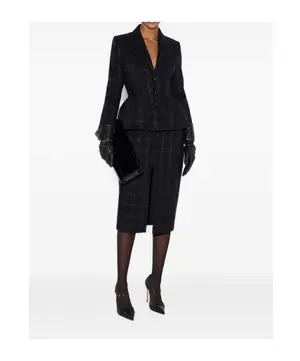 Elisabetta Franchi Long-sleeve Tweed Blazer