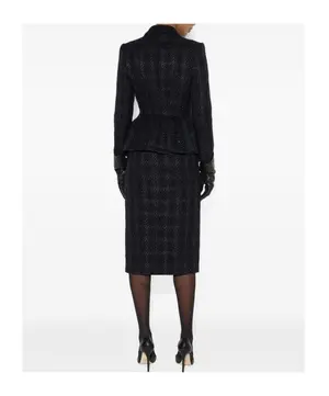 Elisabetta Franchi Long-sleeve Tweed Blazer