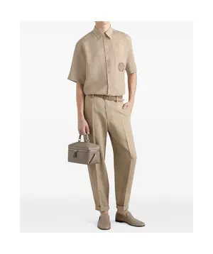 Dolce & Gabbana Portofino Shirt In Linen - Beige