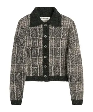 Our Legacy Our Legacy Checked Cropped Cardigan No
