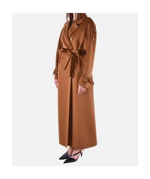 Elisabetta Franchi Belted Double-breasted Coat