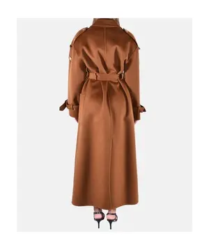 Elisabetta Franchi Belted Double-breasted Coat