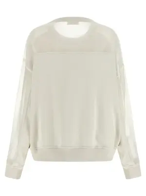 Brunello Cucinelli Long Sleeve Crewneck Sweatshirt - White
