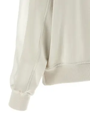 Brunello Cucinelli Long Sleeve Crewneck Sweatshirt - White
