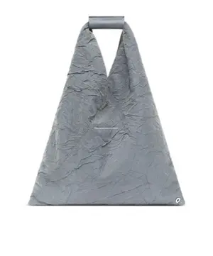 MAISON MARGIELA Japanese Crinkled Top Handle Bag - Light Blue