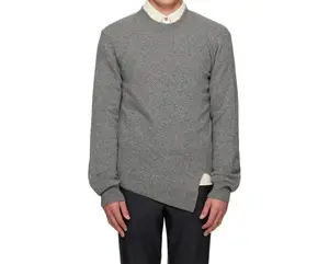 Comme Des Garçons Long-sleeve Knit Top - Gray