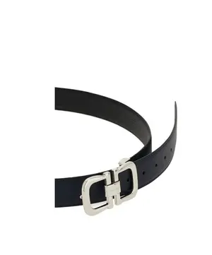 FERRAGAMO Leather Gancini Buckle Belt
