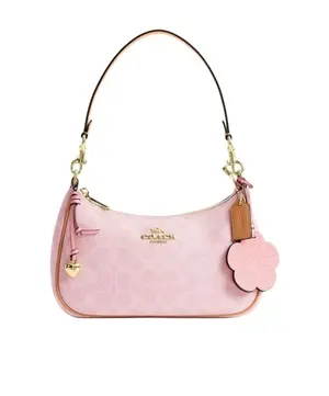 COACH Teri Zipper Shoulder Bag - Pink