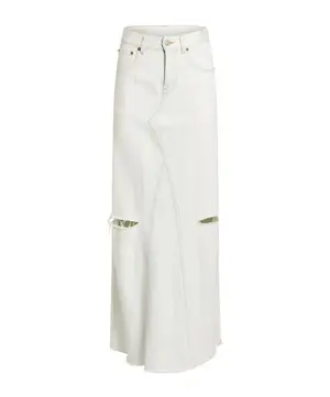 MAISON MARGIELA Light-wash Denim A-line Skirt