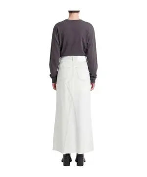 MAISON MARGIELA Light-wash Denim A-line Skirt