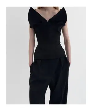 Magda Butrym V-neck Corset Top
