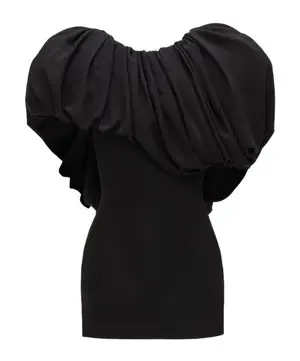 Magda Butrym Puff Collar Mini Dress