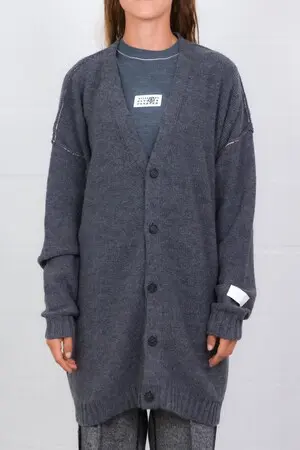 MAISON MARGIELA Button-fastening Oversized Knitted Cardigan