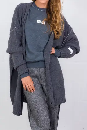 MAISON MARGIELA Button-fastening Oversized Knitted Cardigan