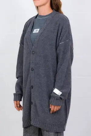 MAISON MARGIELA Button-fastening Oversized Knitted Cardigan