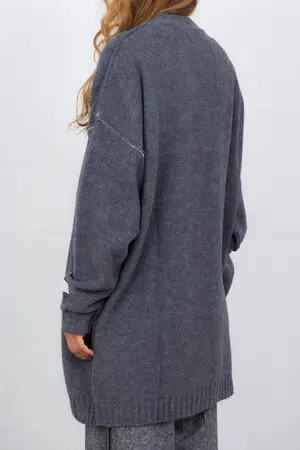 MAISON MARGIELA Button-fastening Oversized Knitted Cardigan