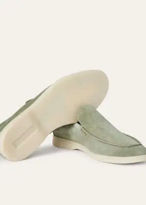 Loro Piana Summer Walk Loafer Shoes - Tea Pink