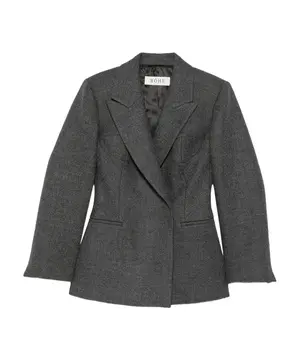 RÓHE Cup Detailed Blazer - Dark Gray